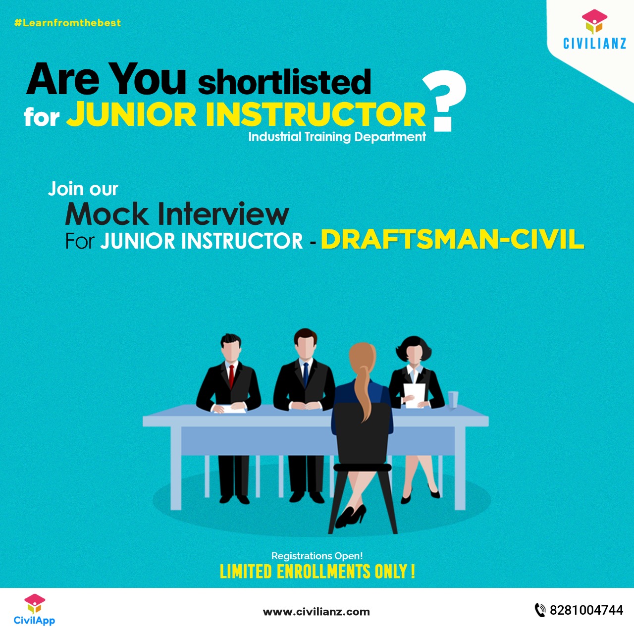 INTERVIEW PROGRAMME FOR JUNIOR INSTRUCTOR D/CIVIL